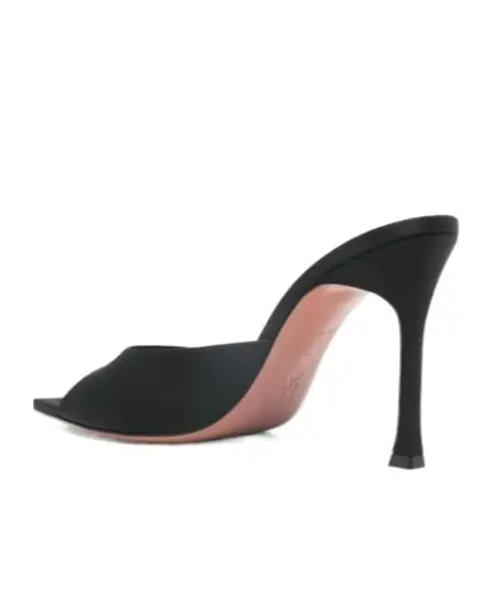 Amina Muaddi Almond Toe Open Toe High Heel Sandals