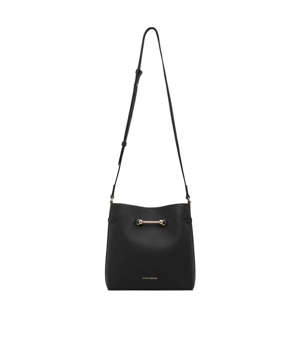 Strathberry Corda Bucket Leather Tote Bag - Black