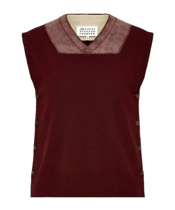 MAISON MARGIELA Sleeveless V-neck Jumper