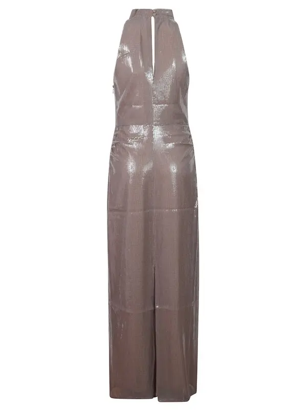 ROTATE BY BIRGER CHRISTENSEN Sequin-embellished Maxi Dress - Gray