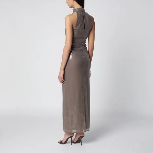ROTATE BY BIRGER CHRISTENSEN Sequin-embellished Maxi Dress - Gray