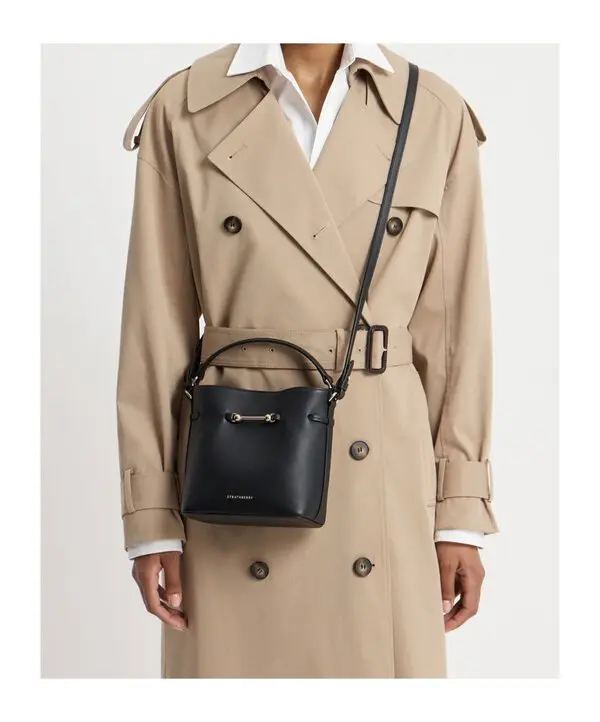 Strathberry Mini Corda Bucket Leather Tote Bag