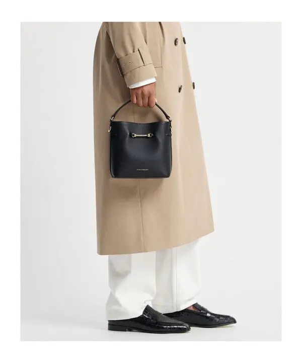 Strathberry Mini Corda Bucket Leather Tote Bag