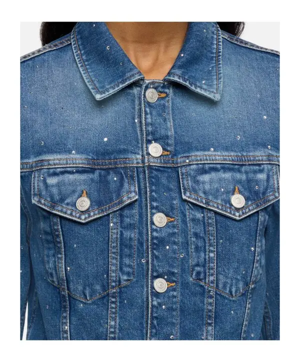 7 For All Mankind Embellished Shrunken Jacket
