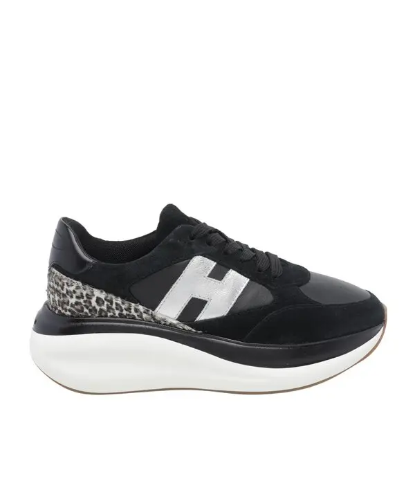 Hogan Chunky Lace-up Sneakers - Black