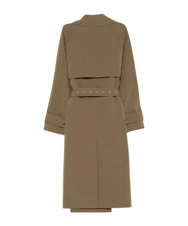 Michael Kors Oversized Washed Cotton And Nylon Trench Coat