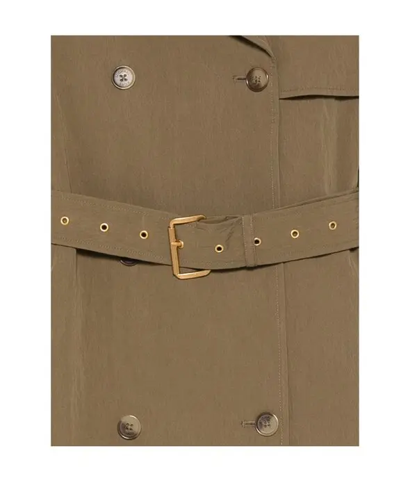 Michael Kors Oversized Washed Cotton And Nylon Trench Coat