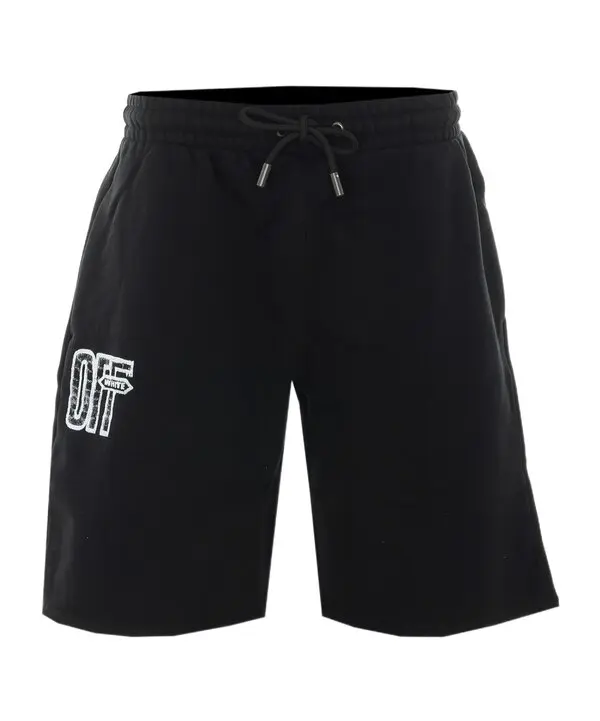 Off-White Drawstring Elastic-waist Shorts