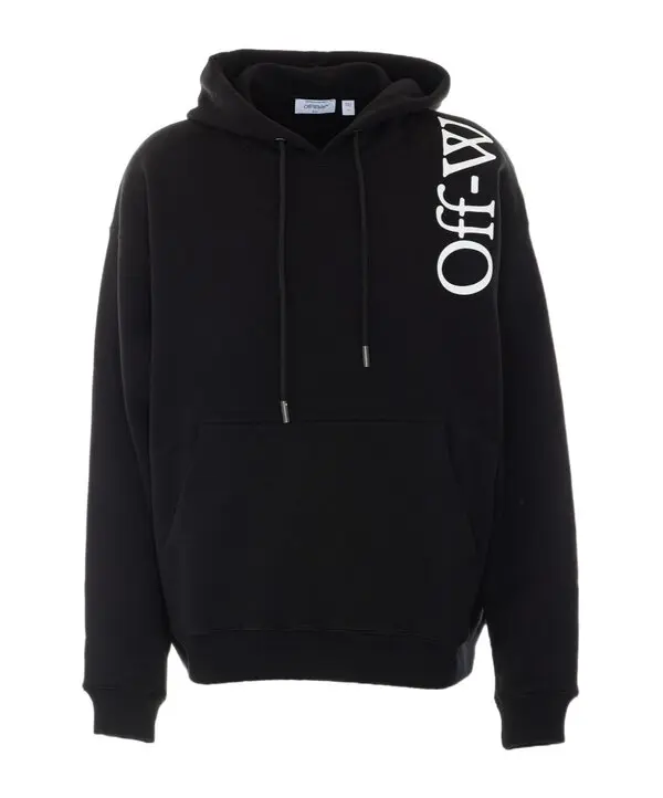 Off-White Drawstring Hooded Sweatshirt
