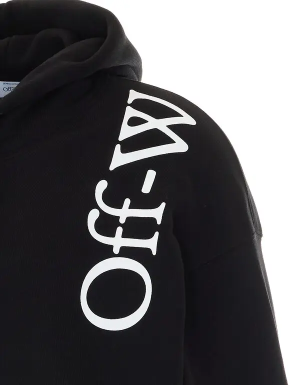 Off-White Drawstring Hooded Sweatshirt