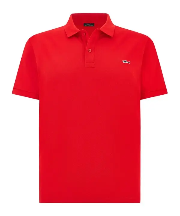 PAUL  SHARK Paul Shark Logo Piqué Polo Shirt
