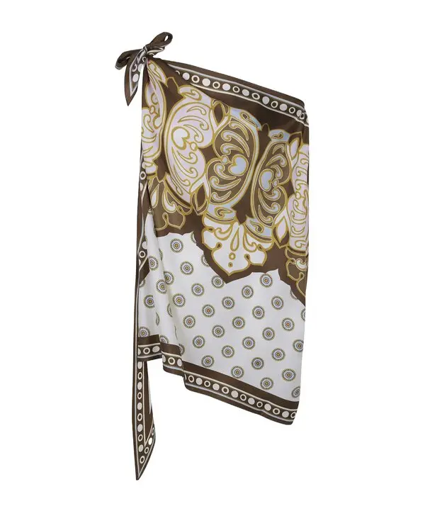 La DoubleJ Foulard Cocoon Placée-print Top - Multicolor