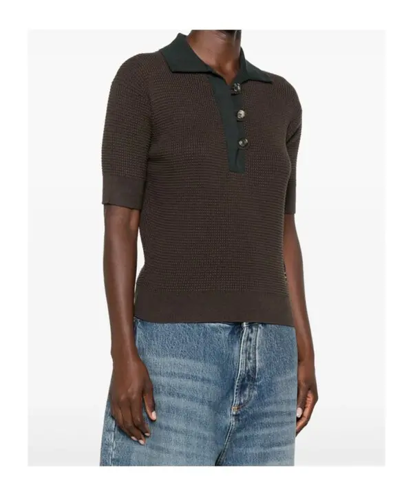 J.W.ANDERSON Knitted Short-sleeved Polo Shirt