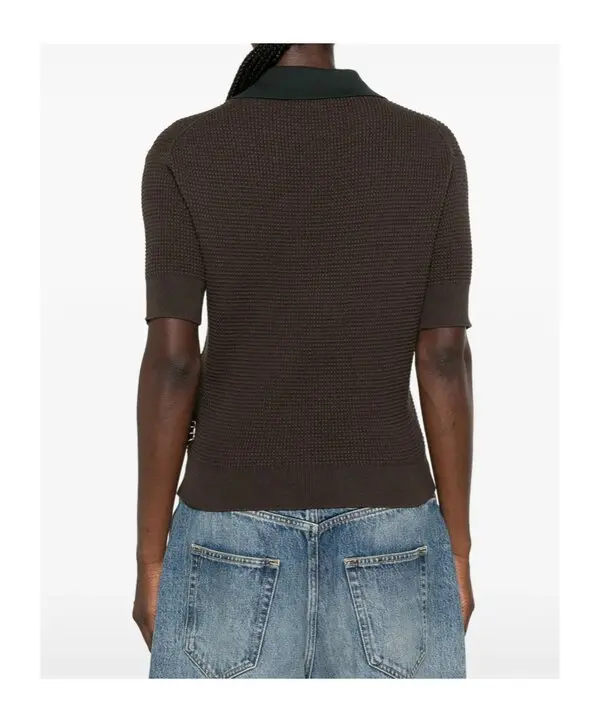 J.W.ANDERSON Knitted Short-sleeved Polo Shirt