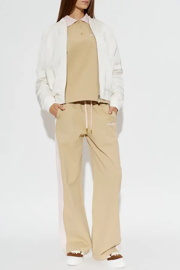 Casablanca Embroidered Satin Bomber Jacket