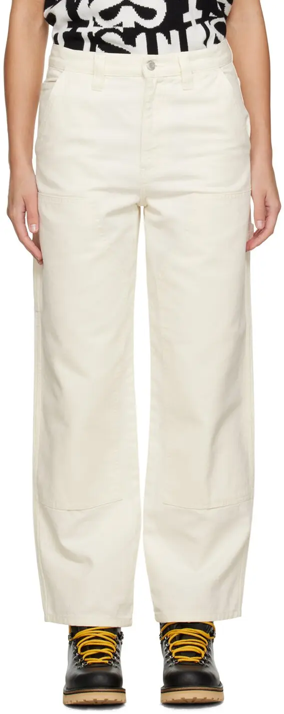StÜssy Logo Patch Straight-leg Pants