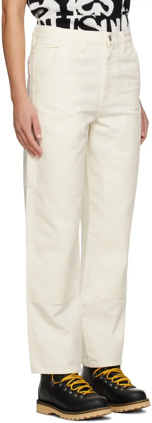 StÜssy Logo Patch Straight-leg Pants