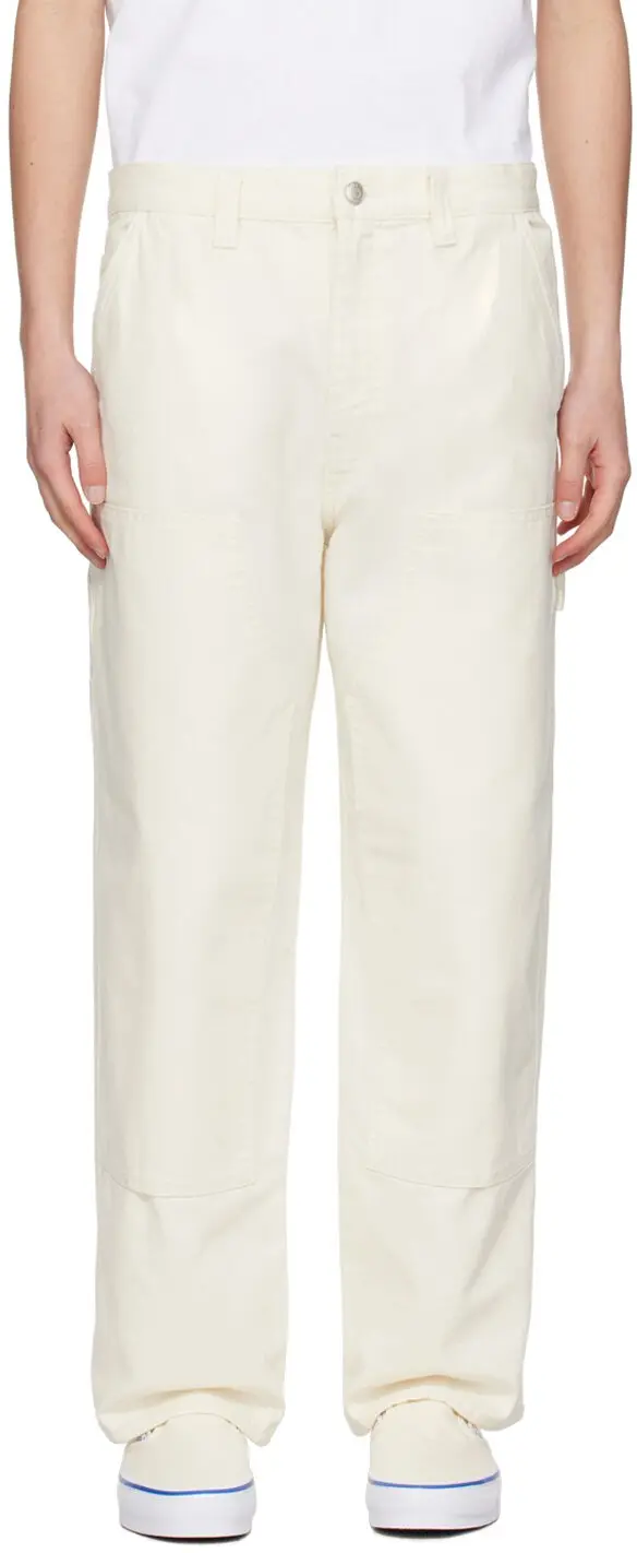 StÜssy Logo Patch Straight-leg Pants
