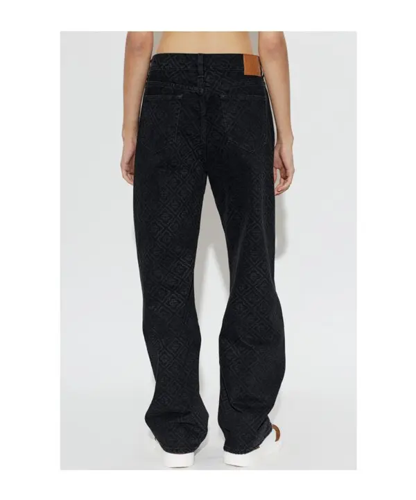 Casablanca Geometric Pattern Belt Loop Jeans