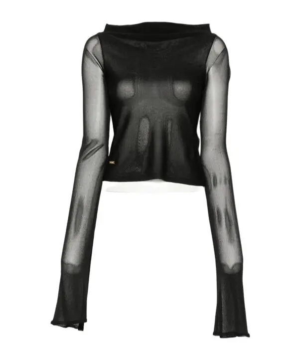 Cult Gaia Long-sleeved Cover-up - Black