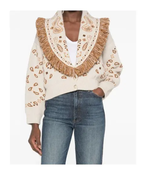 Alanui Paisley-pattern Fringed Jacket