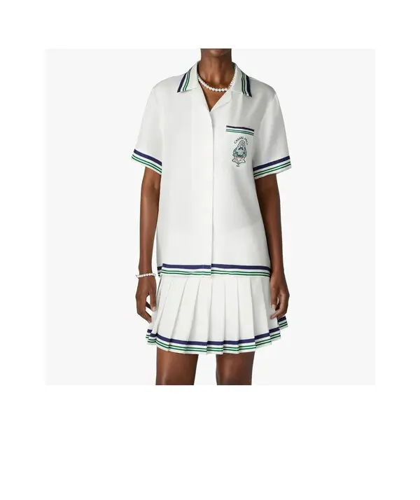 Casablanca Hotel Emblem Silk Shirt