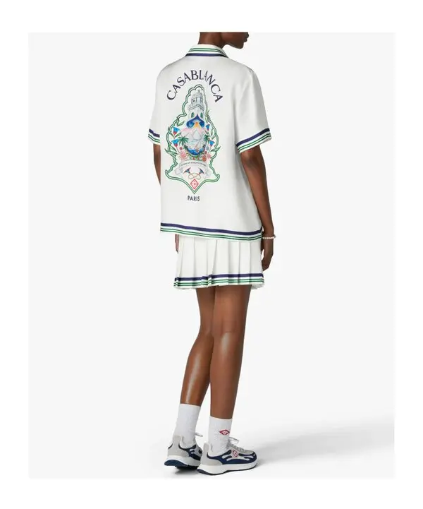 Casablanca Hotel Emblem Silk Shirt