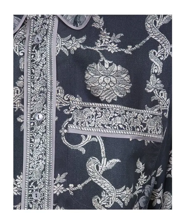 PIERRE-LOUIS MASCIA Printed Long Sleeve Shirt