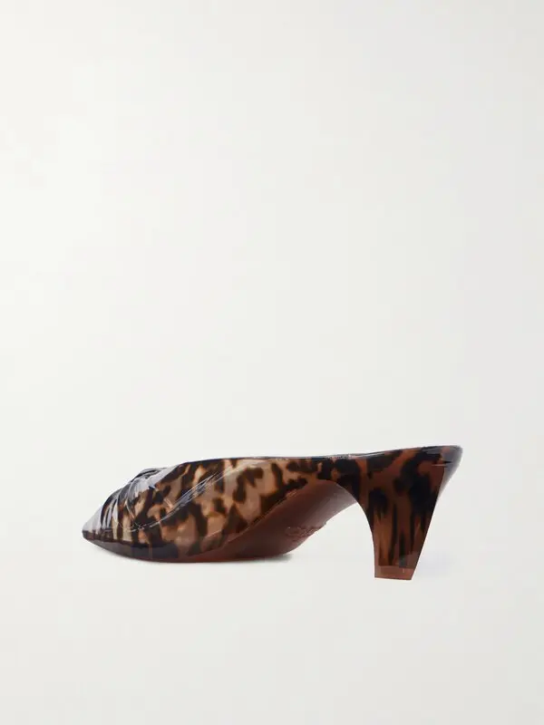 Chloé Leopard Print Jelly Heeled Mules