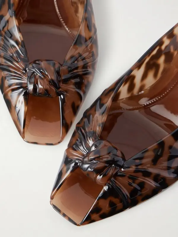 Chloé Leopard Print Jelly Heeled Mules