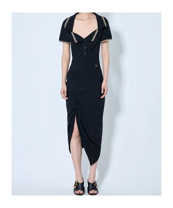 VIVIENNE WESTWOOD Ruched Short-sleeved Dress