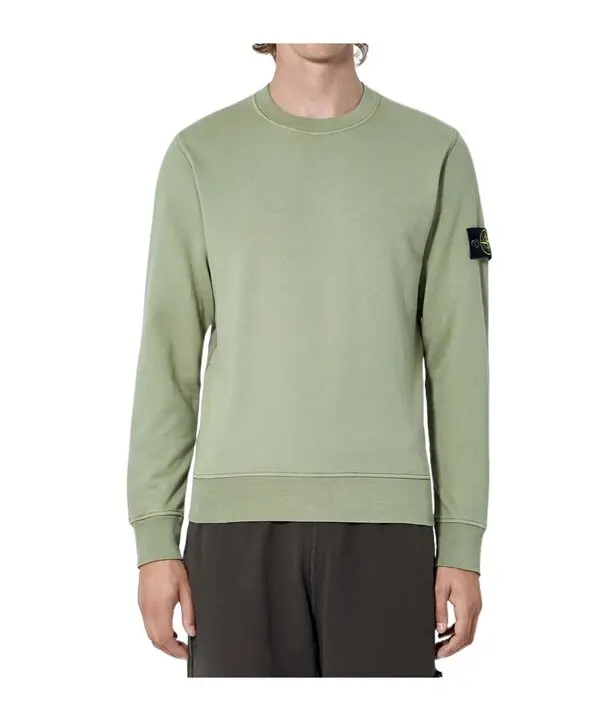 Stone Island Crewneck Sweatshirt With Arm Patch