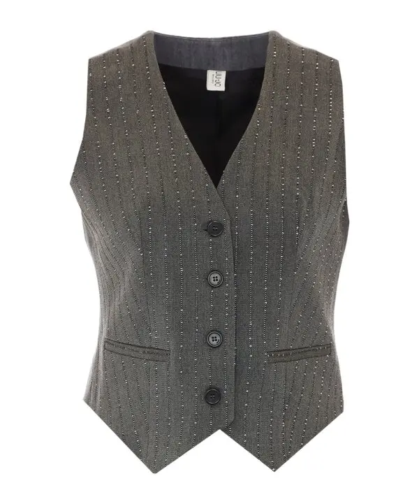 Liu Jo Button Vest - Grey