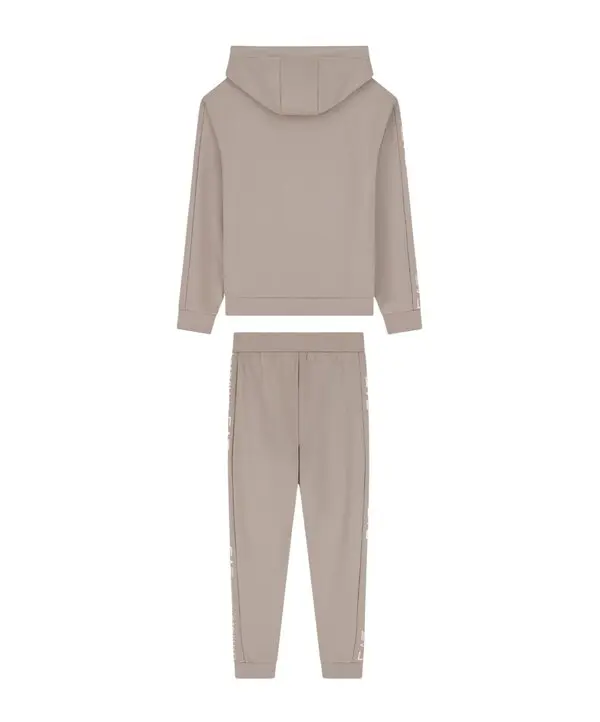 EA7 Cotton Tracksuit With Logo Tape - Grey