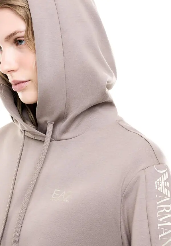 EA7 Cotton Tracksuit With Logo Tape - Grey