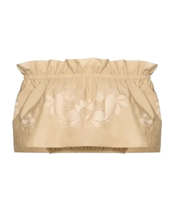 TWINSET Off-shoulder Strapless Top