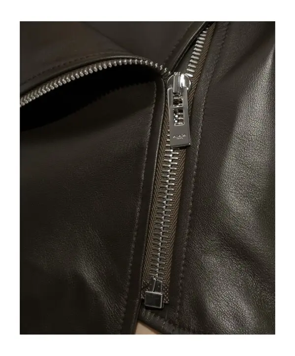 Alaïa Long-sleeved Leather Jacket