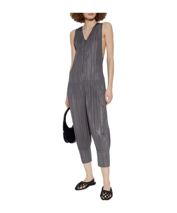 PLEATS PLEASE BY ISSEY MIYAKE Zip Pleated Jumpsuit