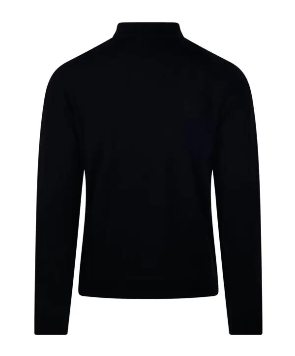 ROBERTO COLLINA Long-sleeve Knitted Polo Shirt