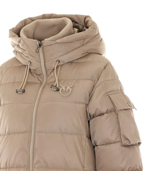 Pinko Long-sleeved Hooded Cotton Jacket