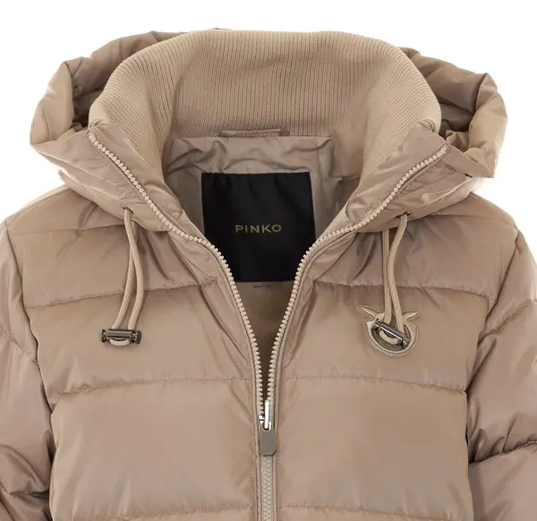 Pinko Long-sleeved Hooded Cotton Jacket