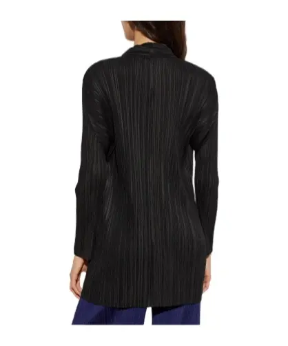 PLEATS PLEASE BY ISSEY MIYAKE Chevron Pleated Long Cardigan
