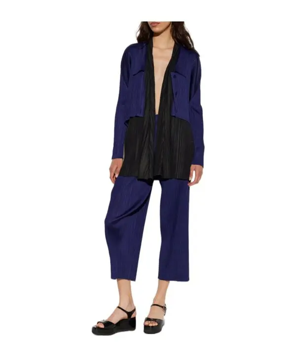 PLEATS PLEASE BY ISSEY MIYAKE Solid Color Casual Long Pants