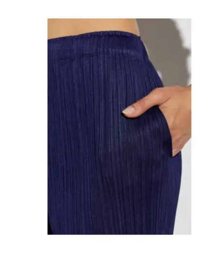 PLEATS PLEASE BY ISSEY MIYAKE Solid Color Casual Long Pants