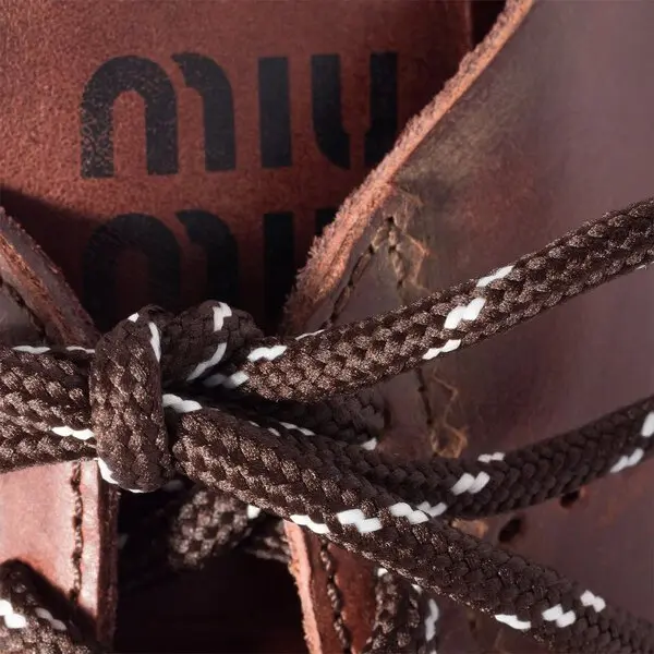 Miu Miu Plume Leather Sneakers
