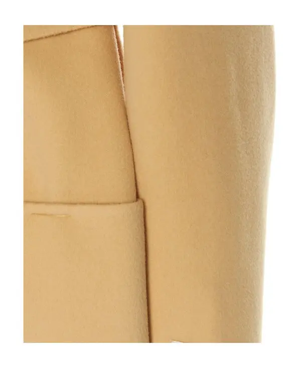 Sportmax Logo Lapel Wool Coat