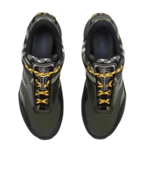 Burberry Check And Mesh Discover Sneakers