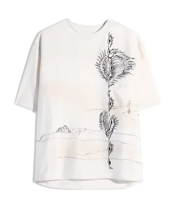 LEMAIRE Button Printed T-shirt - Jasmine