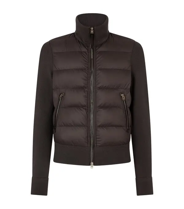 TOM FORD Wool Padded Zip-up Jacket