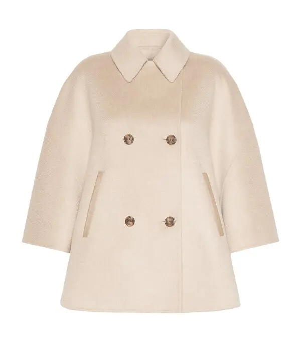 Max Mara Cashmere Double-breasted Cape